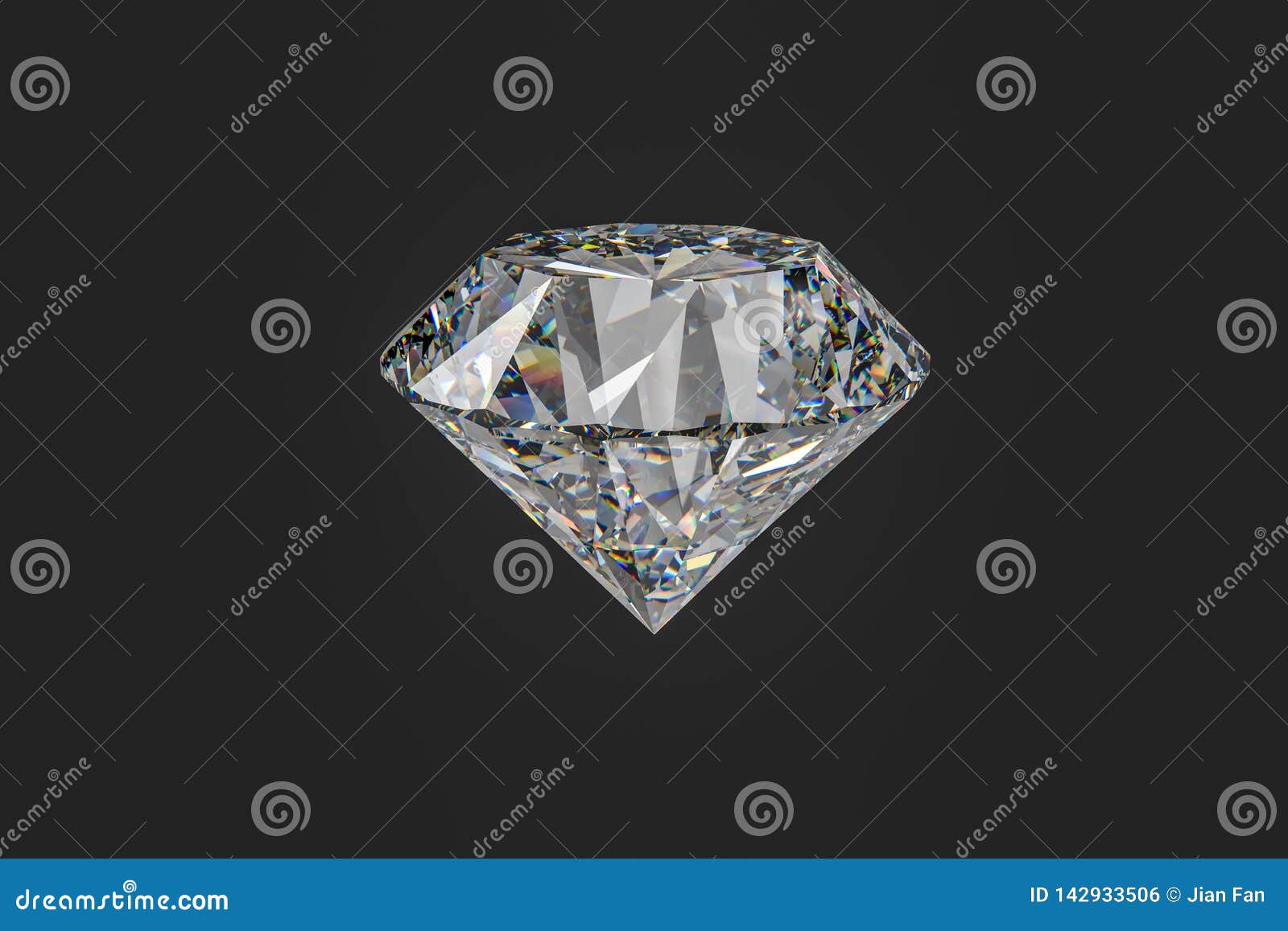 Luxury Diamond Gem, 3d Rendering Stock Illustration - Illustration of ...