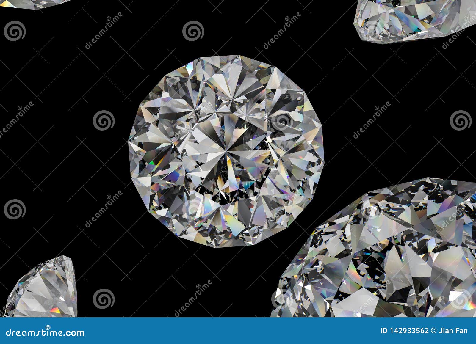 Luxury Diamond Gem, 3d Rendering Stock Photo - Image of diamonds ...