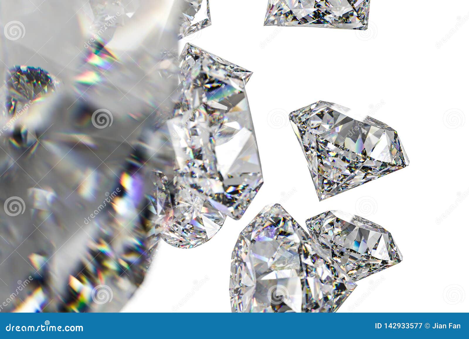 Luxury Diamond Gem, 3d Rendering Stock Image - Image of luxury ...
