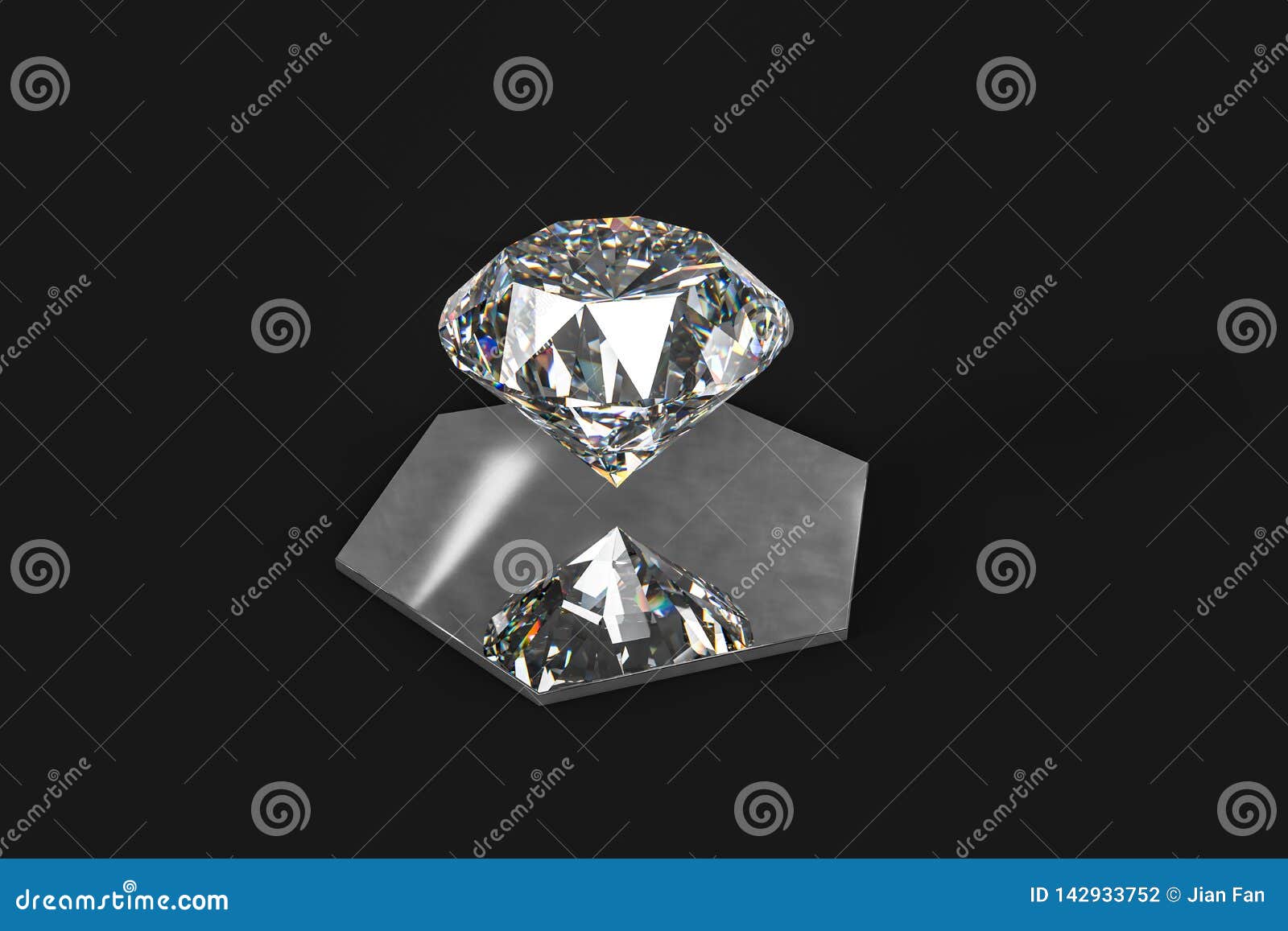 Luxury Diamond Gem, 3d Rendering Stock Photo - Image of luxury, wealth ...