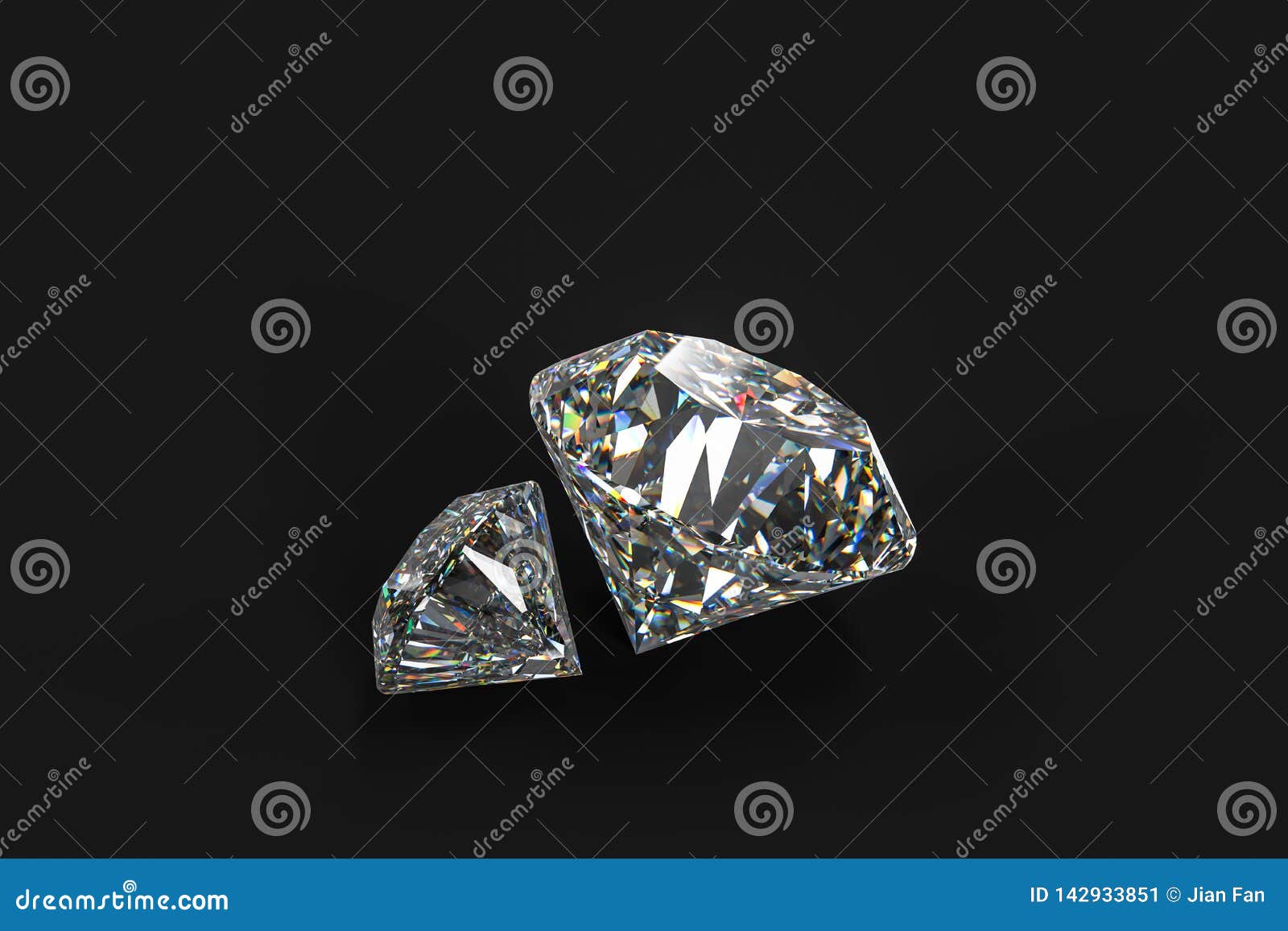 Luxury Diamond Gem, 3d Rendering Stock Image - Image of rich, luxury ...