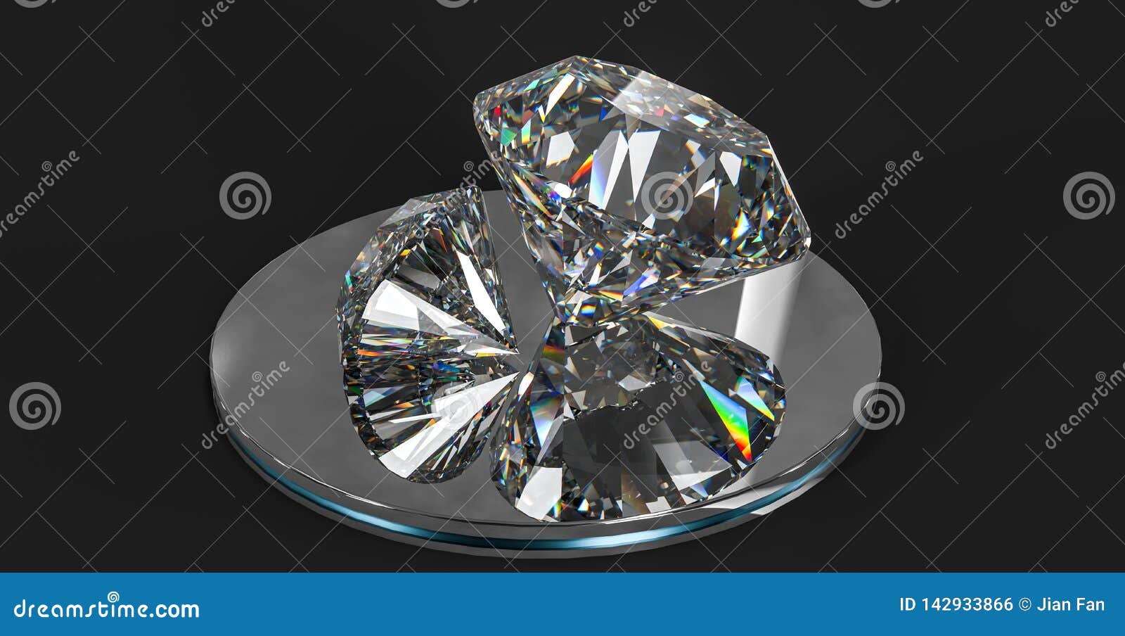 Luxury Diamond Gem, 3d Rendering Stock Photo - Image of jewelry, bright ...