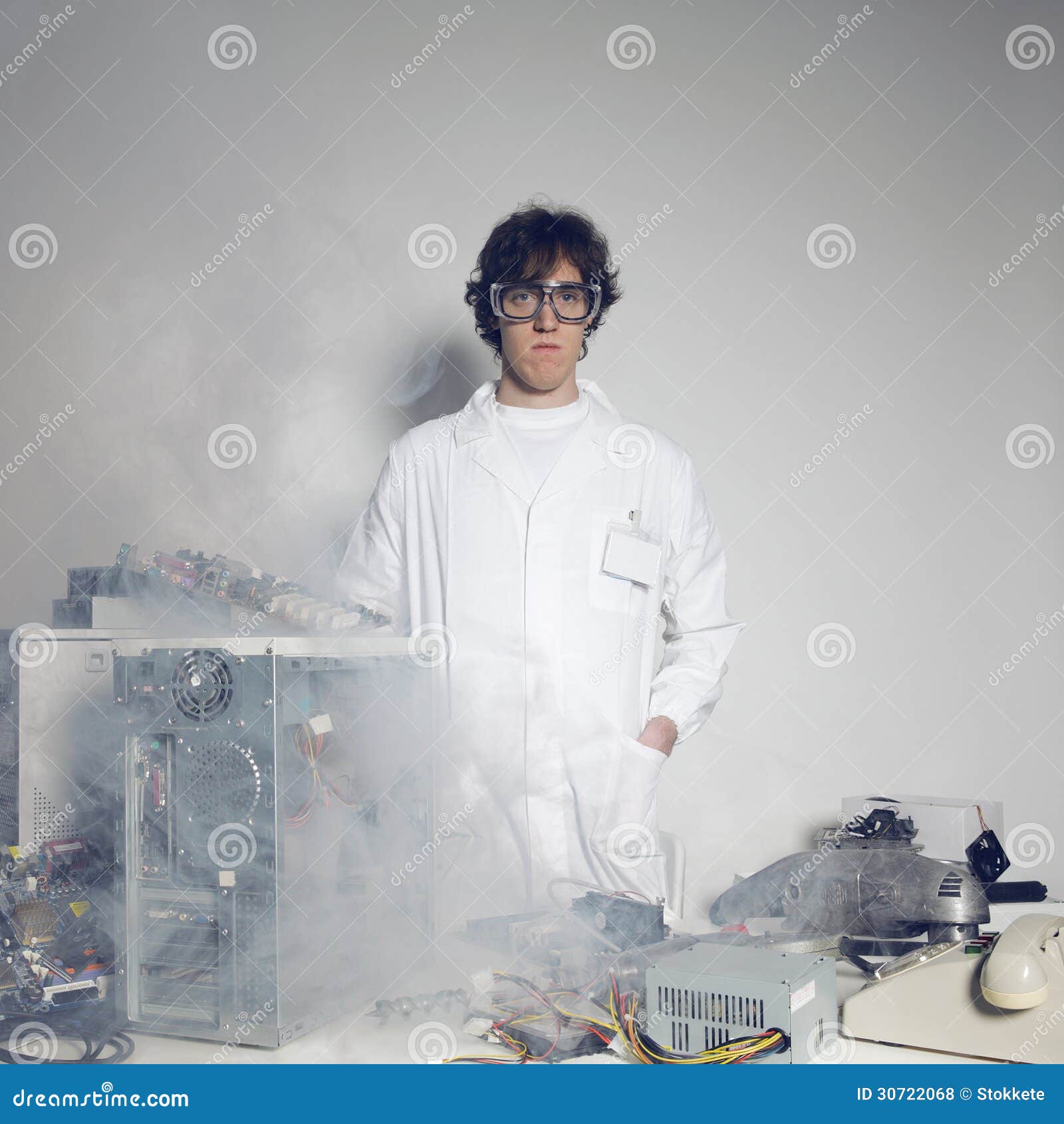 Computer disaster stock photo. Image of technology, desktop - 30722068