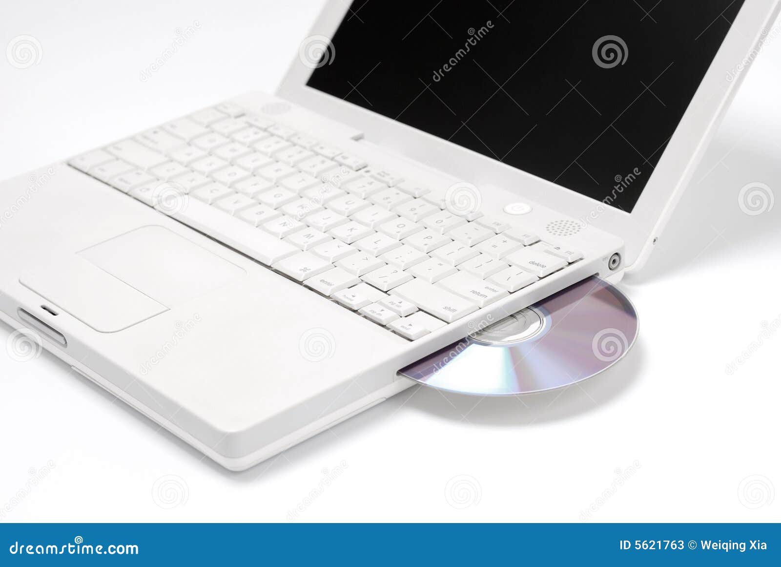 Computer disc drive stock image. Image of laptop, media - 5621763