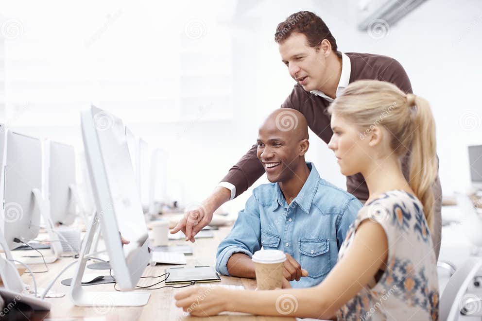 Computer, Discussion and Web Development with Business People in ...