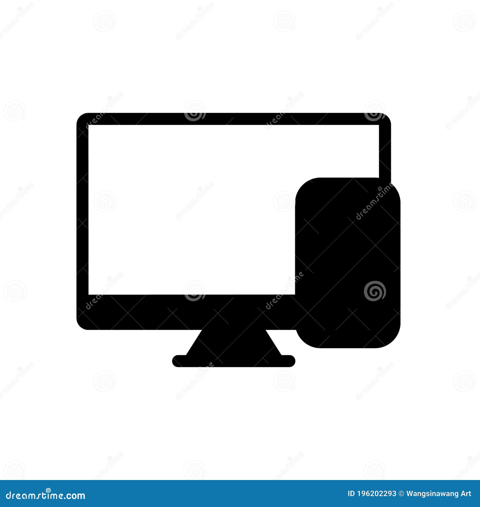 Computer Disk Symbol Flat Black Line Icon, Vector Illustration Stock ...