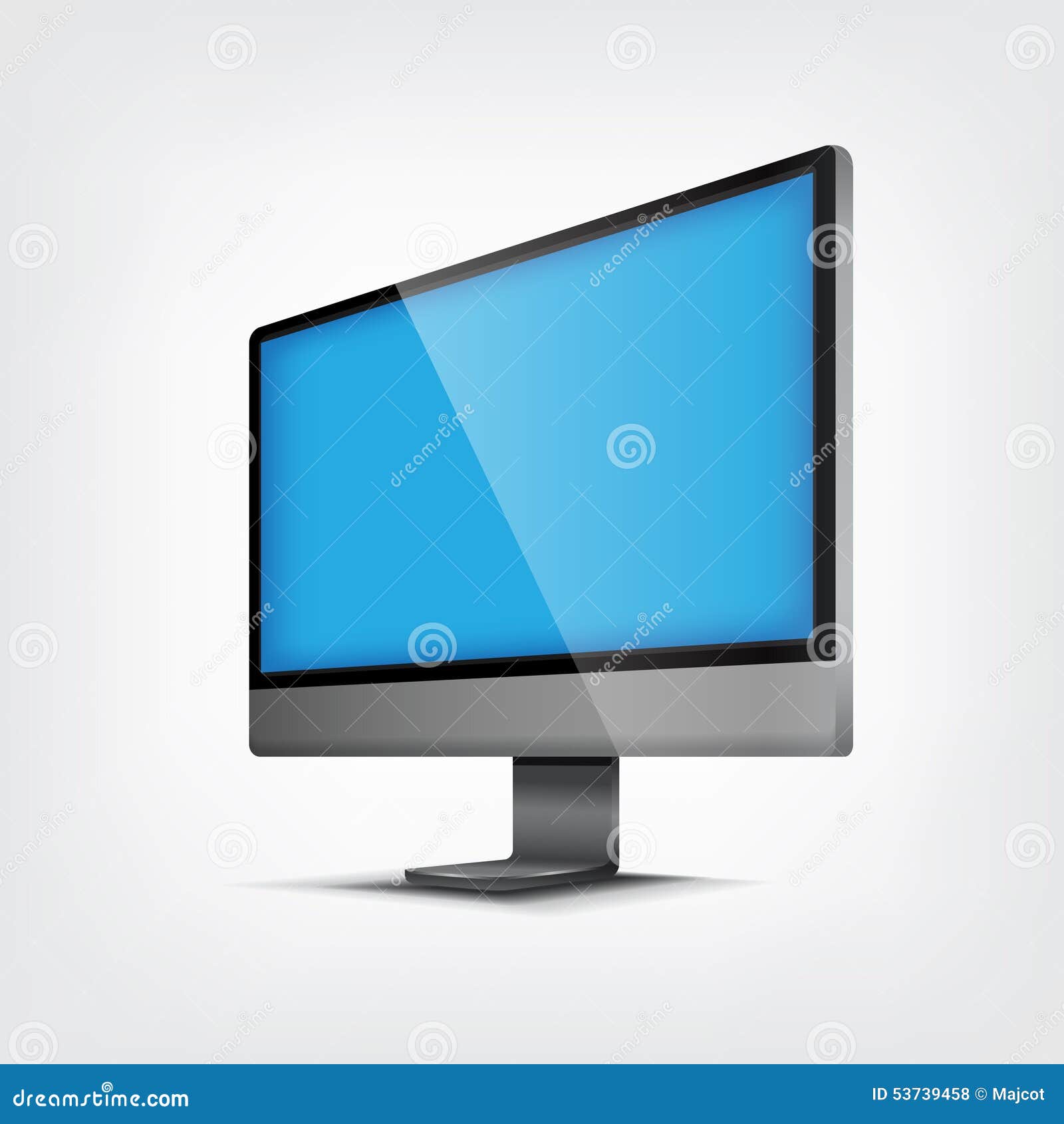Computer Display, Graphic Concept Stock Vector - Illustration of office ...