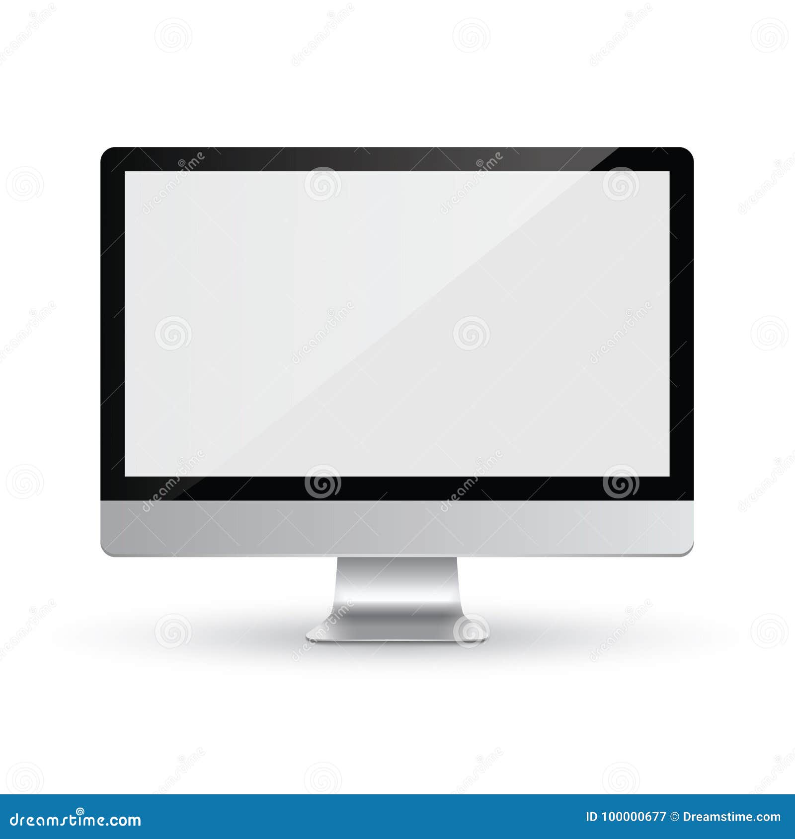 Computer Display IMac stock vector. Illustration of device - 100000677