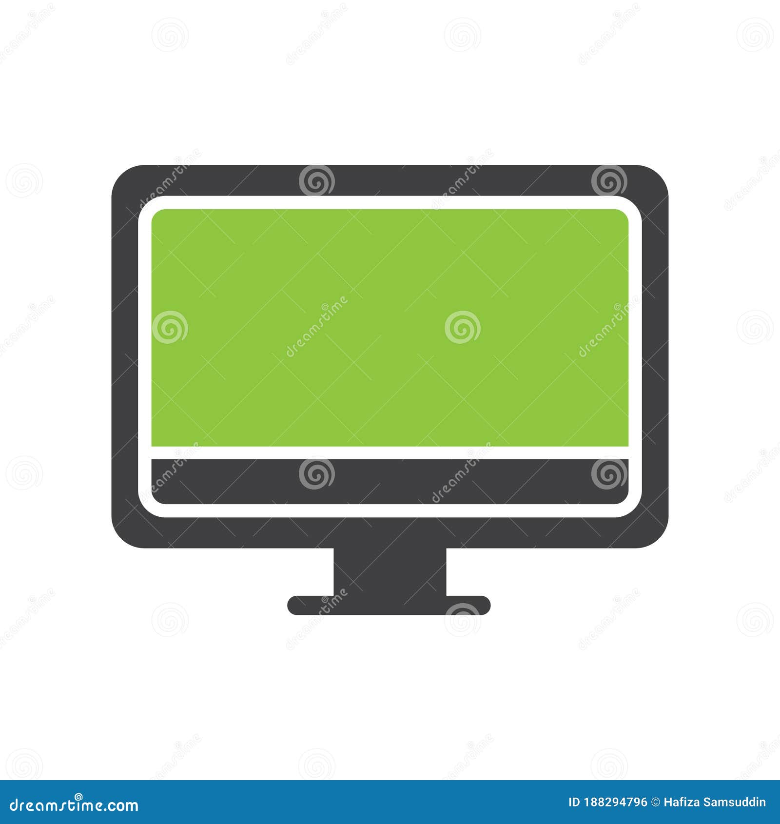 Computer Display. Vector Illustration Decorative Design Stock Vector ...