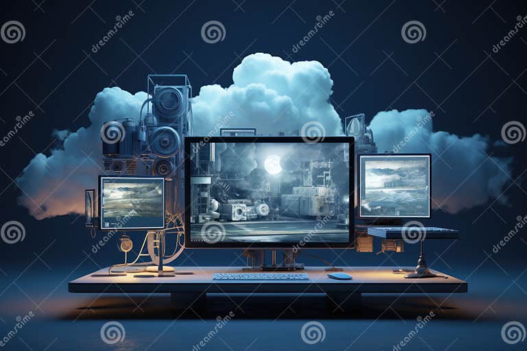 Computer Displaying Web Pages Stock Photo - Image of display ...