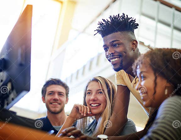Computer, Diversity and Student Friends in Library Together for ...