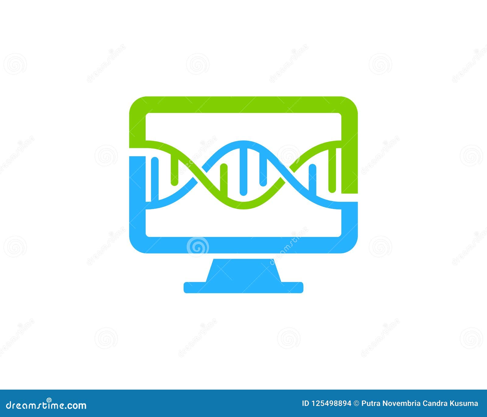 Computer Dna Logo Icon Design Stock Vector - Illustration of helix ...
