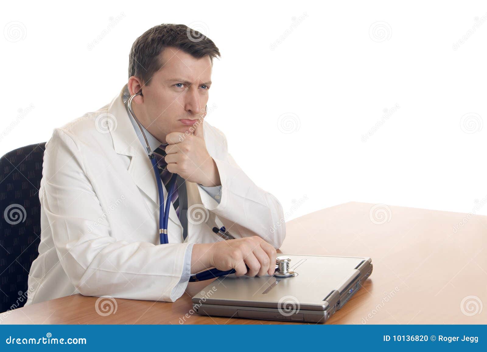 Computer Doctor stock photo. Image of care, head, healthy - 10136820