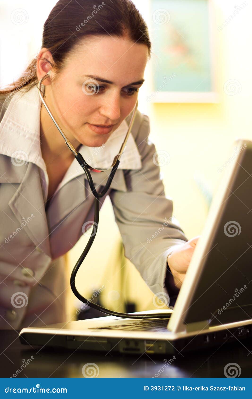 Computer doctor stock photo. Image of device, listening - 3931272