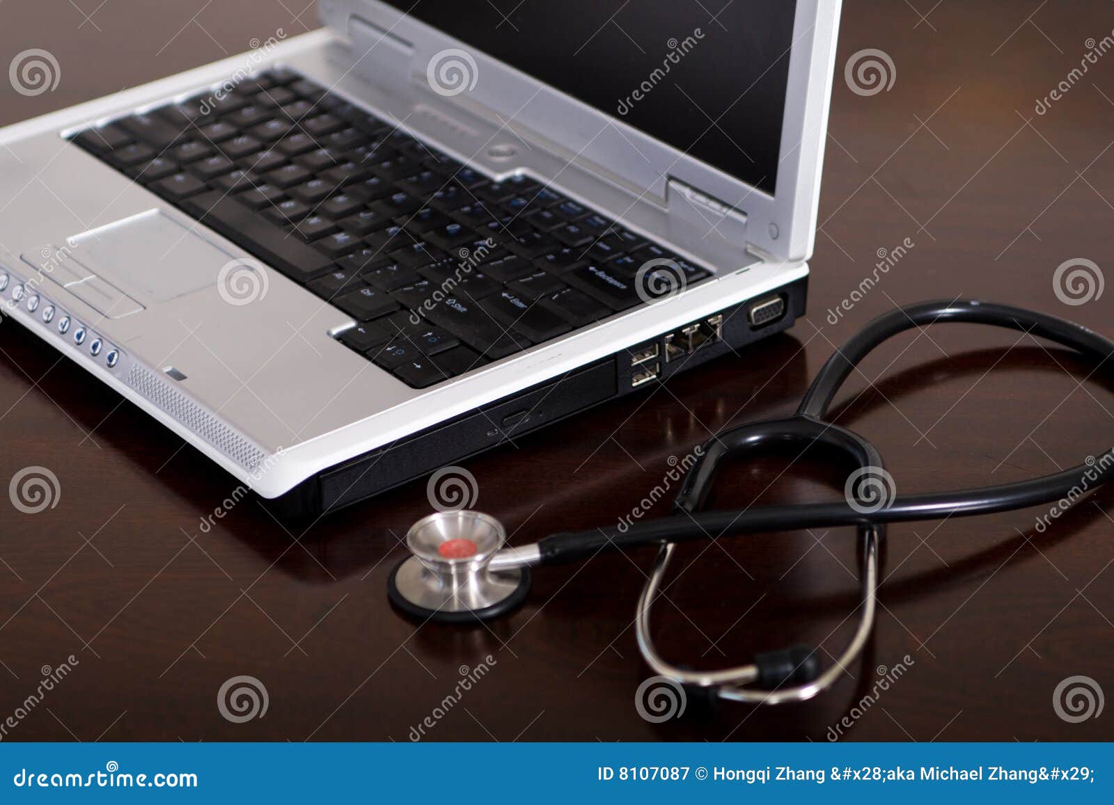 Computer doctor stock image. Image of notebook, medicine - 8107087