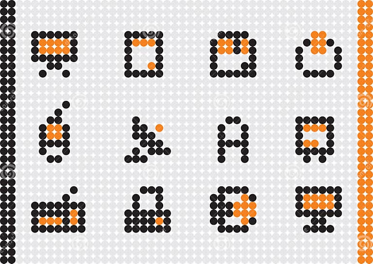 Computer Doted Icons stock vector. Illustration of data - 3274023