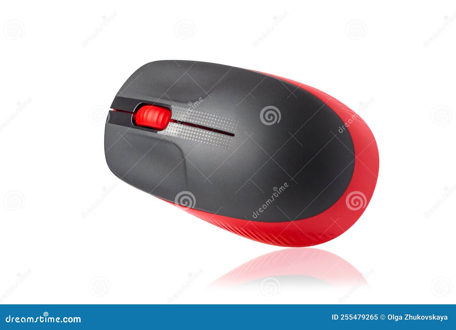 Computer Draadloze Muis Geïsoleerd Op Witte Achtergrond Stock ...