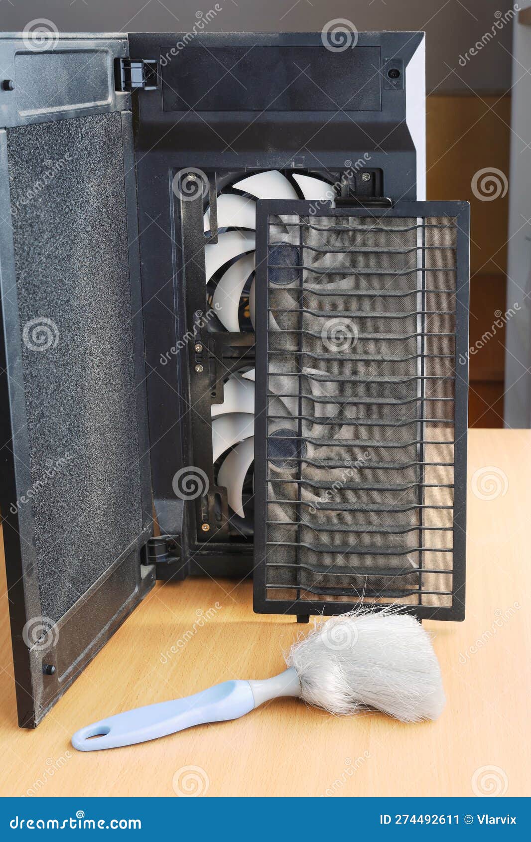 Computer Dust Filter, Cooling System, Soft Brush for Cleaning on the ...