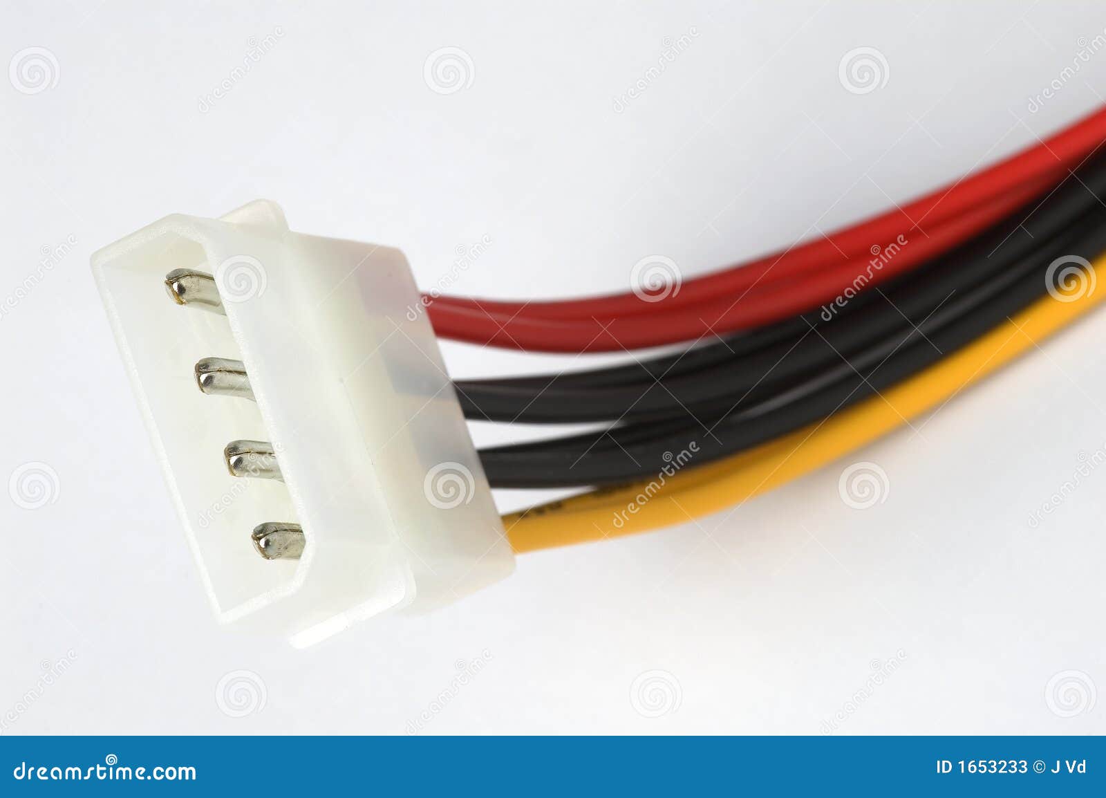 Computer Electrical Connections. Stock Image - Image of labeled ...
