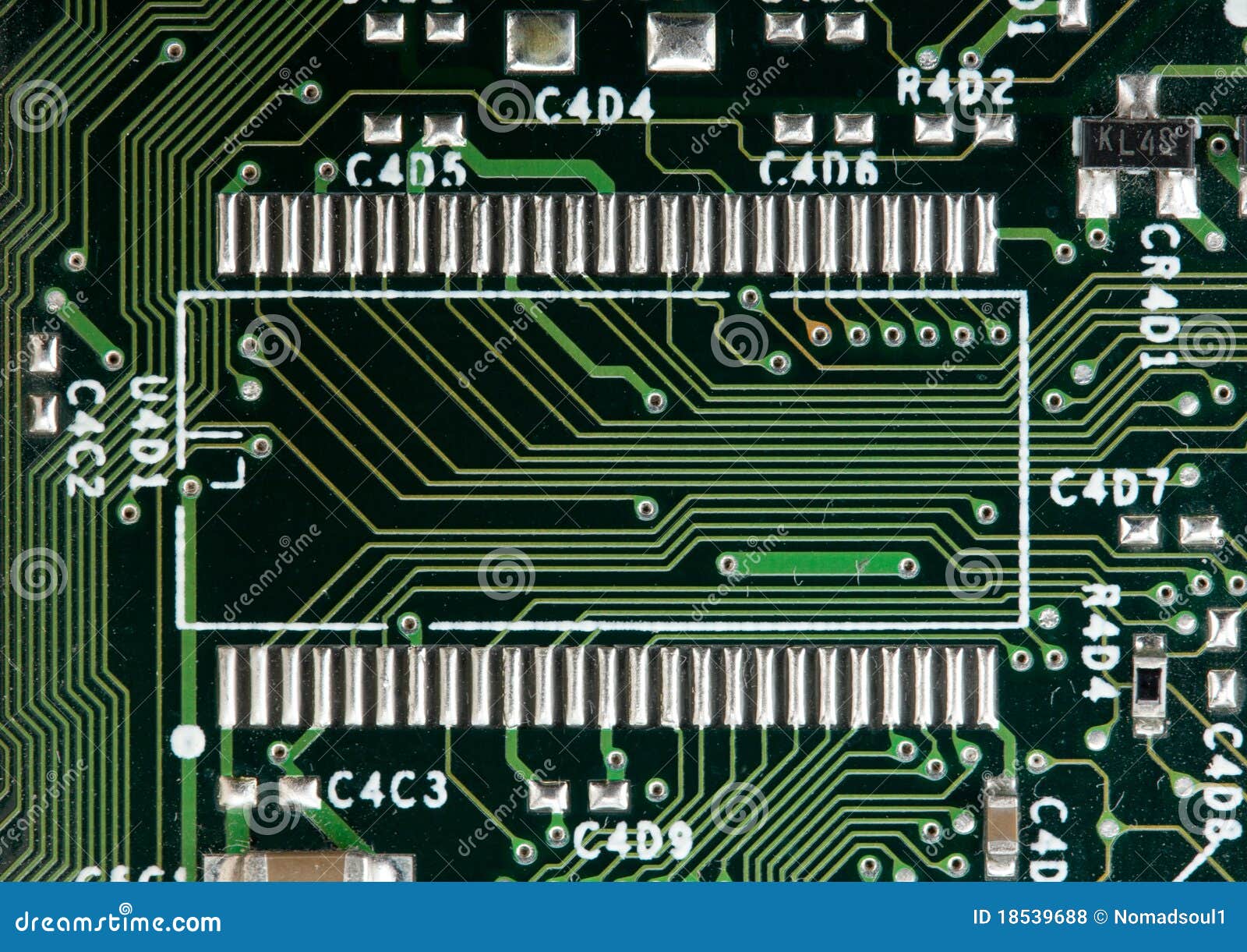 Computer Electronic Circuit Stock Photo - Image of connectivity, chip ...