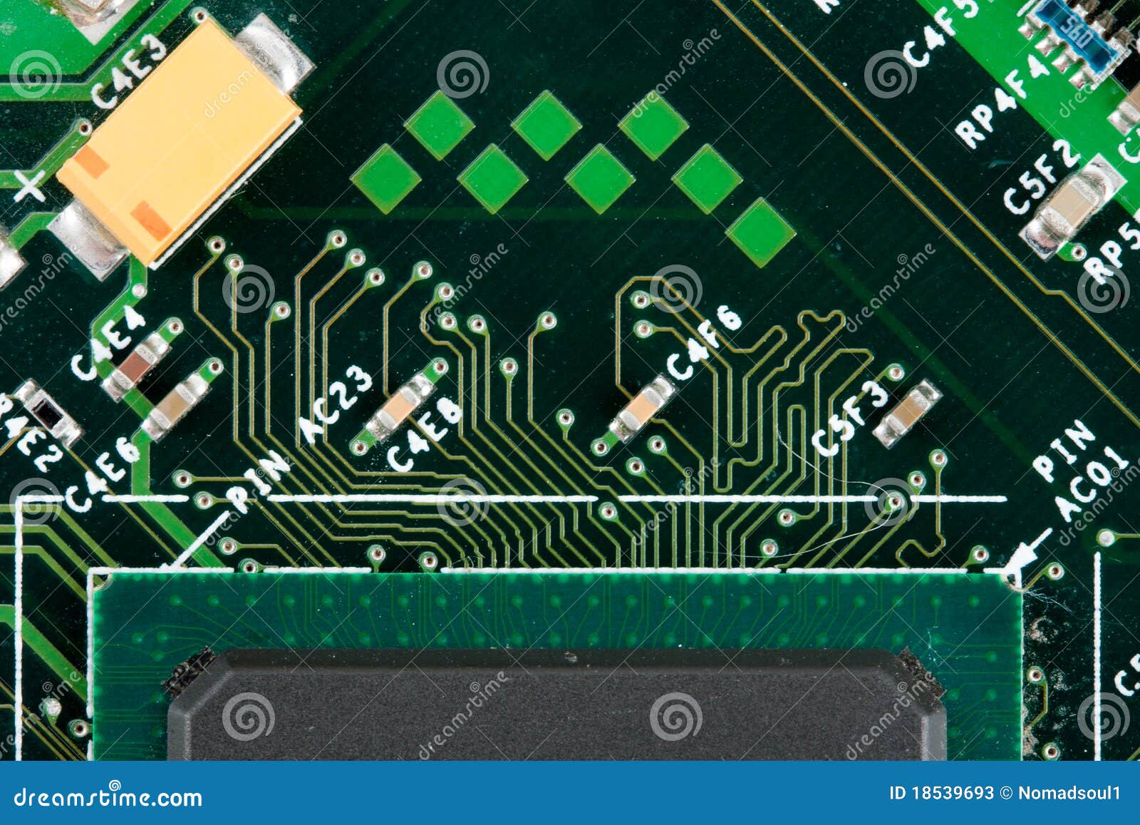 Computer Electronic Circuit Stock Image - Image of information ...