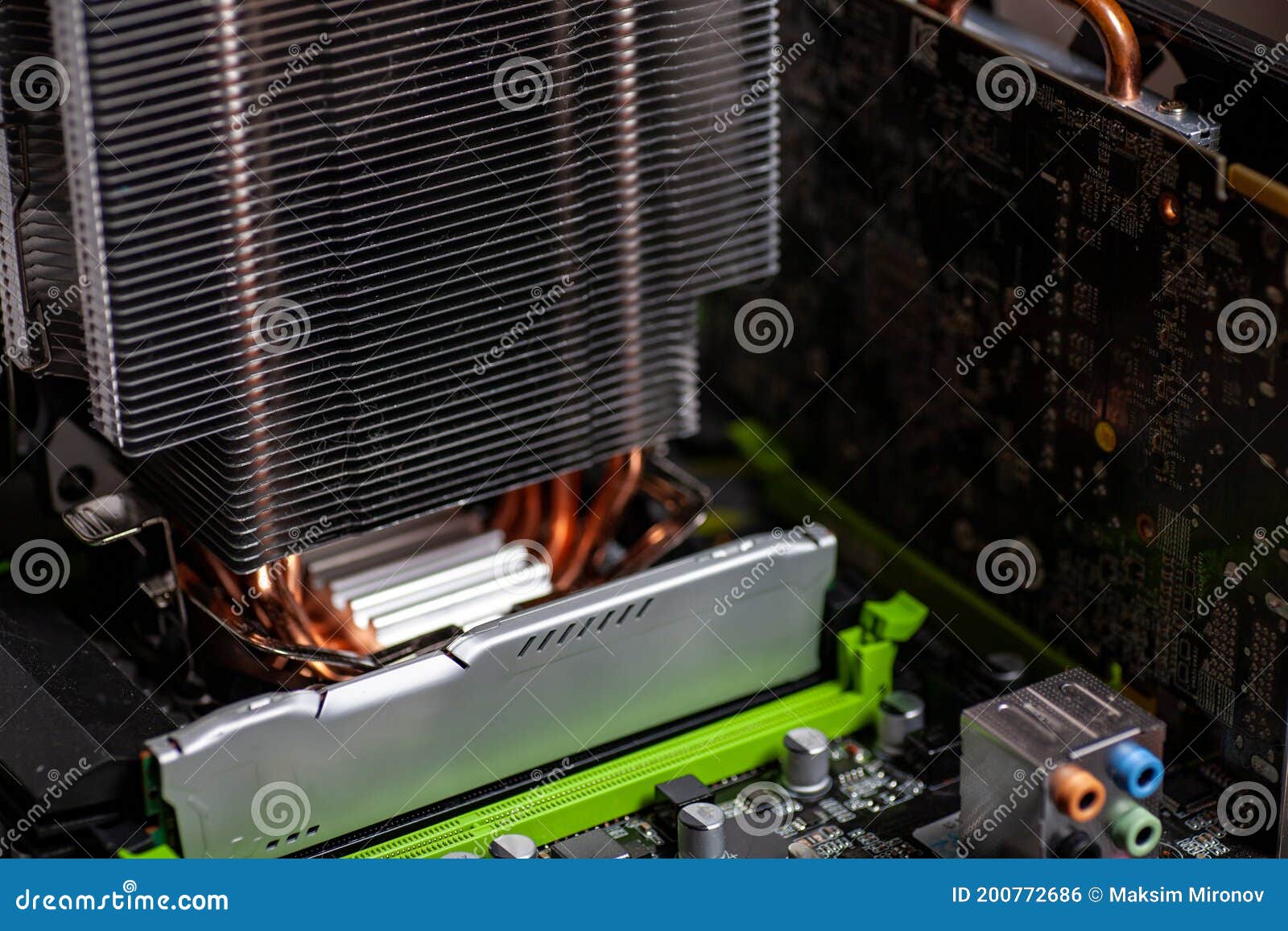 Computer Electronic Circuit Board Stock Photo - Image of digital ...