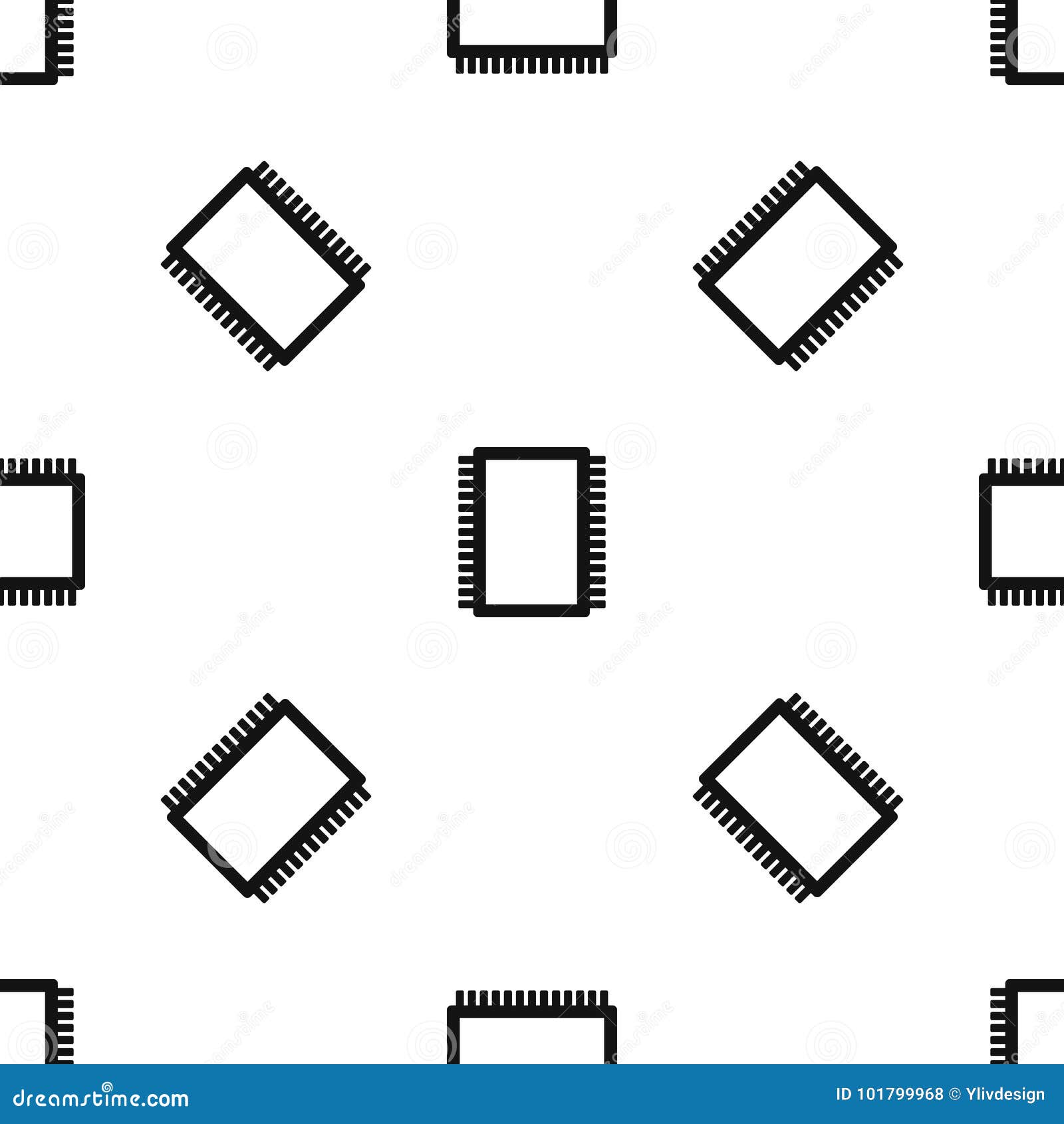 Computer Electronic Circuit Board Pattern Seamless Black Stock Vector ...