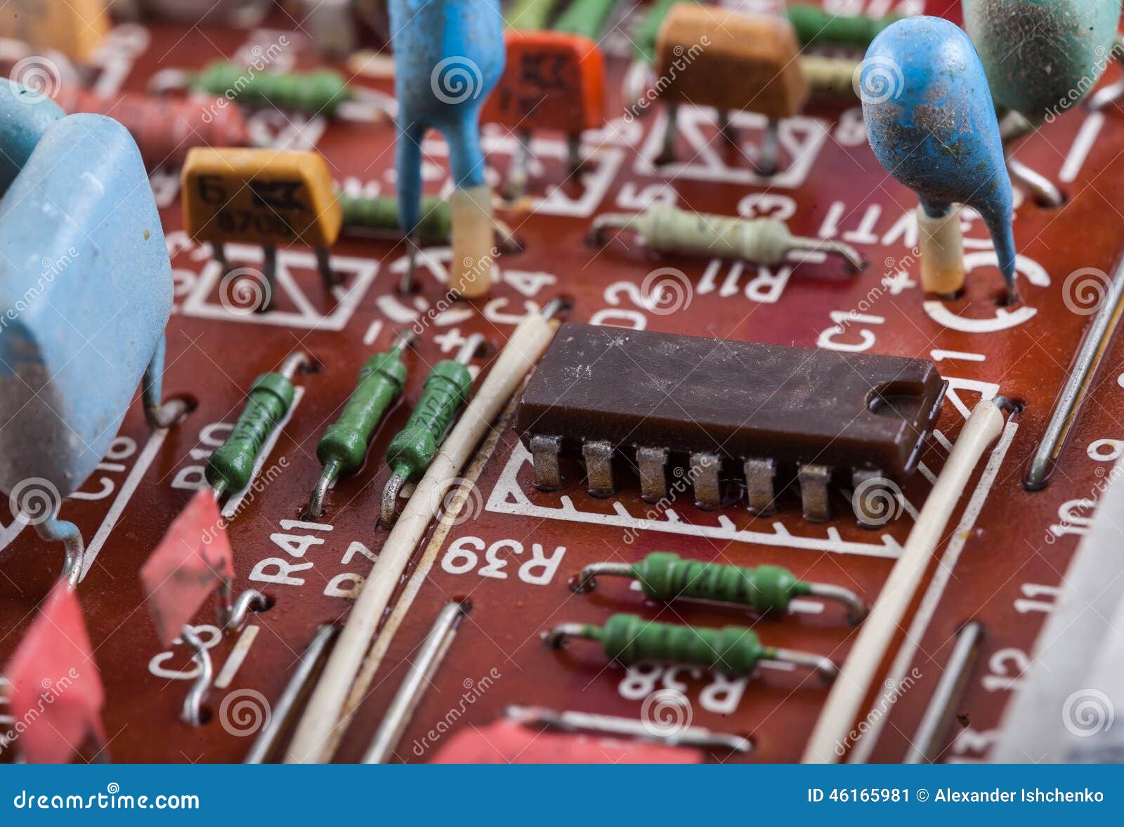 Computer electronic stock image. Image of hardware, components - 46165981