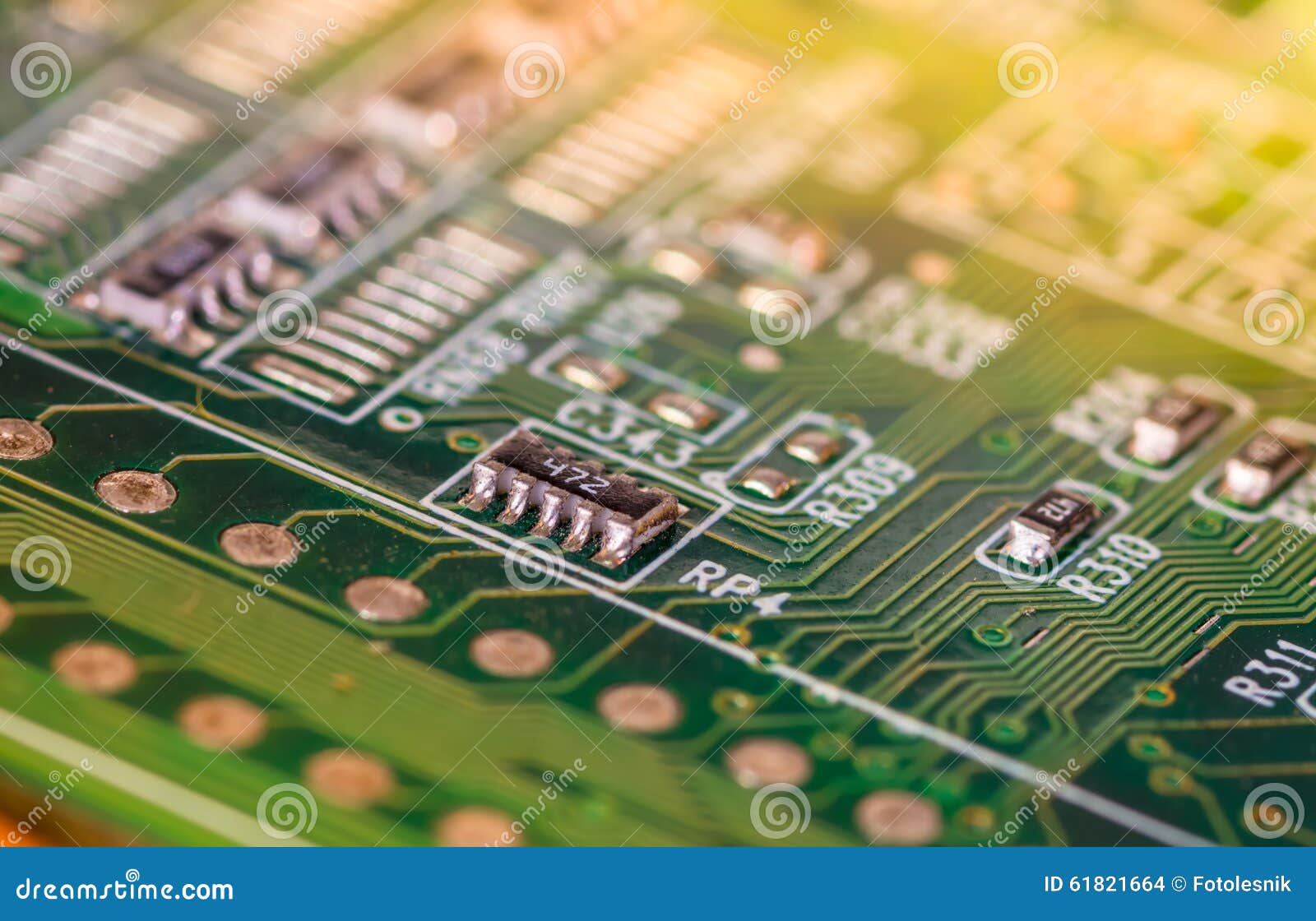 Computer Electronic Components Stock Photo - Image of motherboard ...