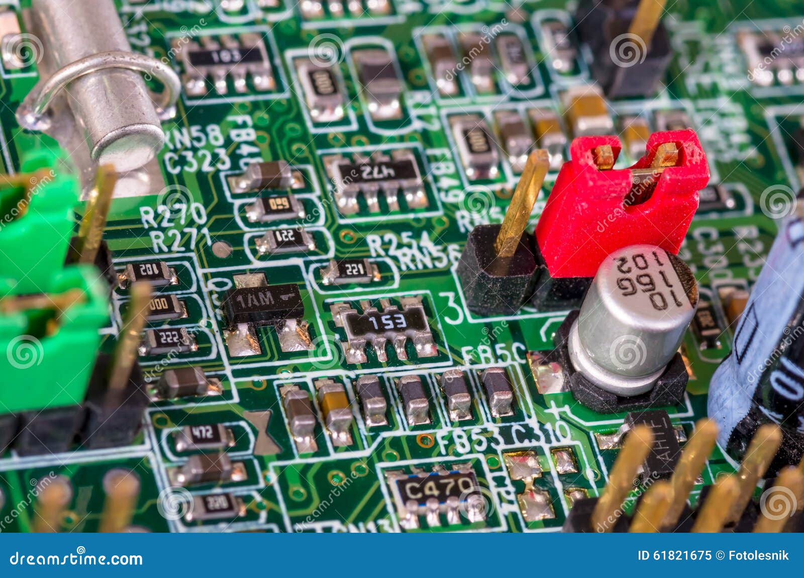 Computer Electronic Components Stock Image - Image of background ...