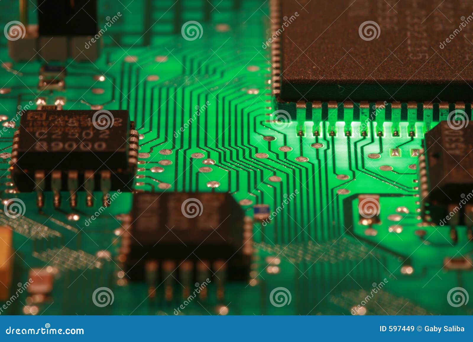 Computer electronic Part stock image. Image of data, capacitor - 597449