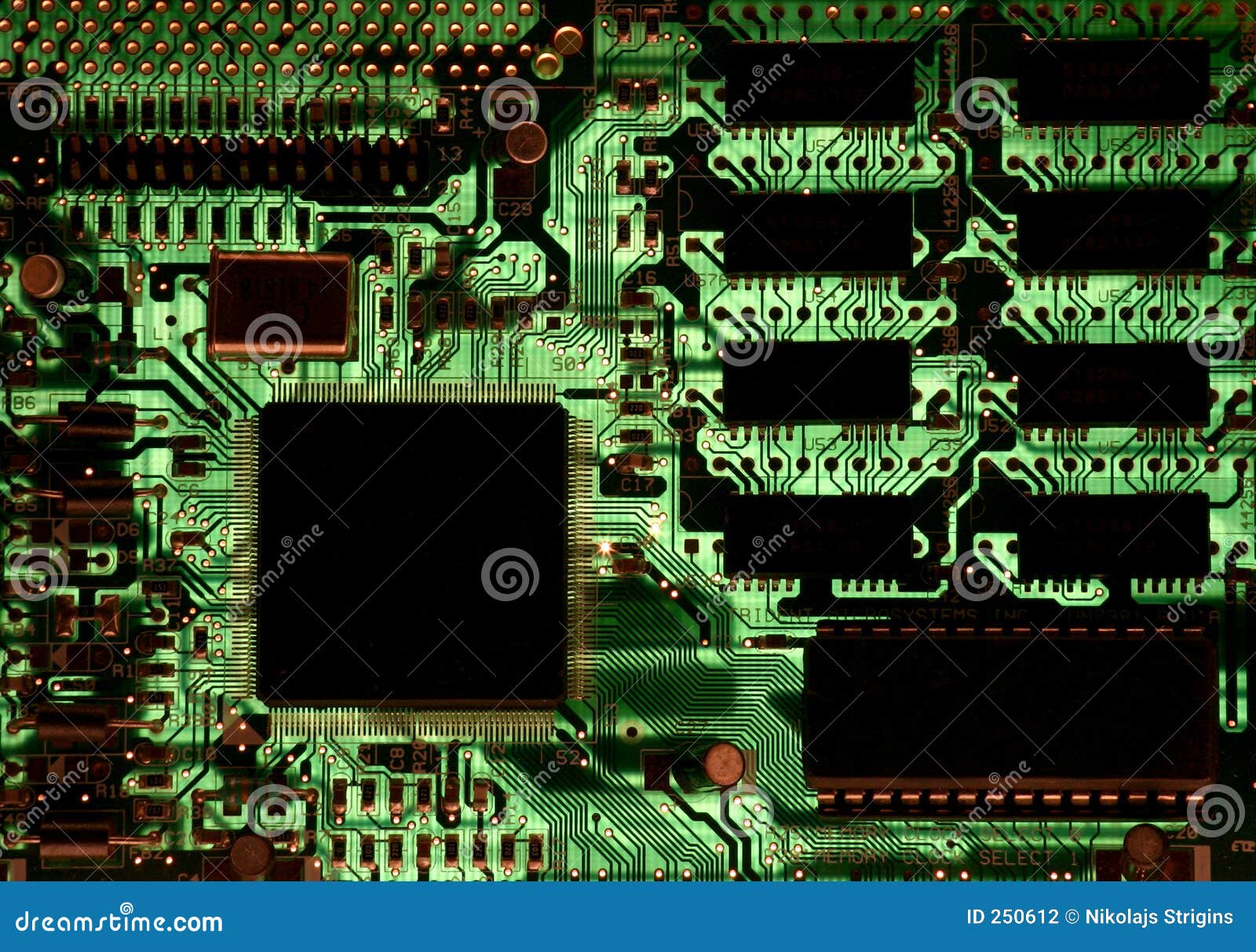 Computer electronics stock photo. Image of solder, lines - 250612