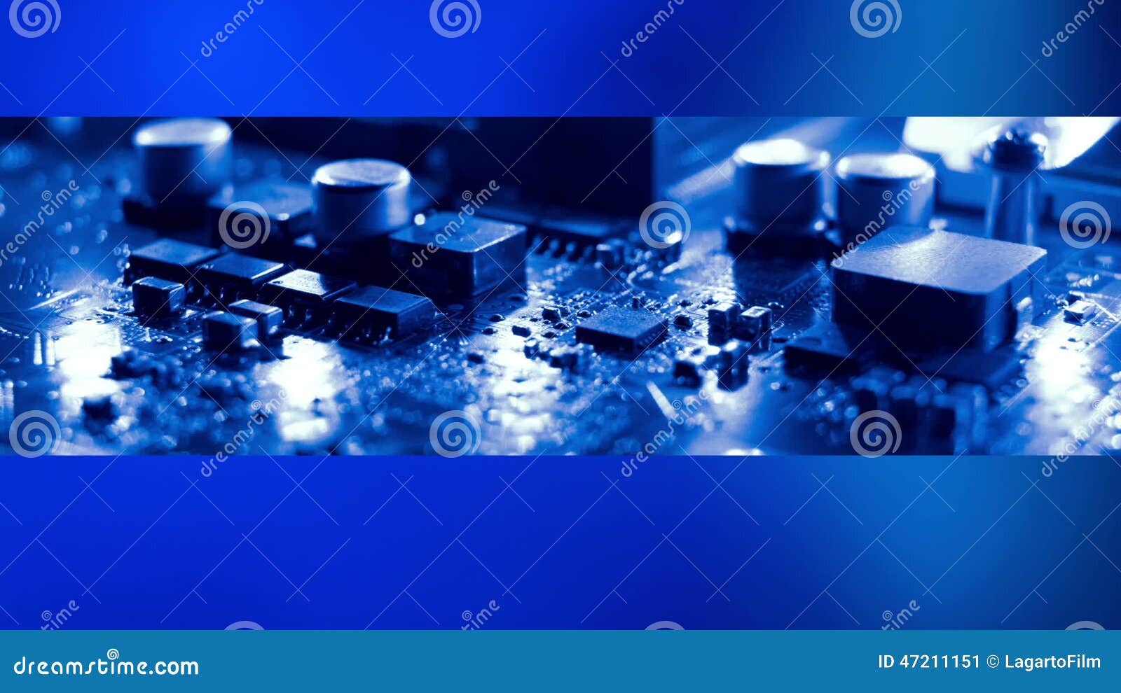 Computer Electronics Background Stock Video - Video of blue, closeup ...