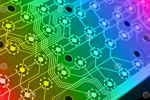 Computer Electronics Scheme Stock Image - Image of plan, electrical ...