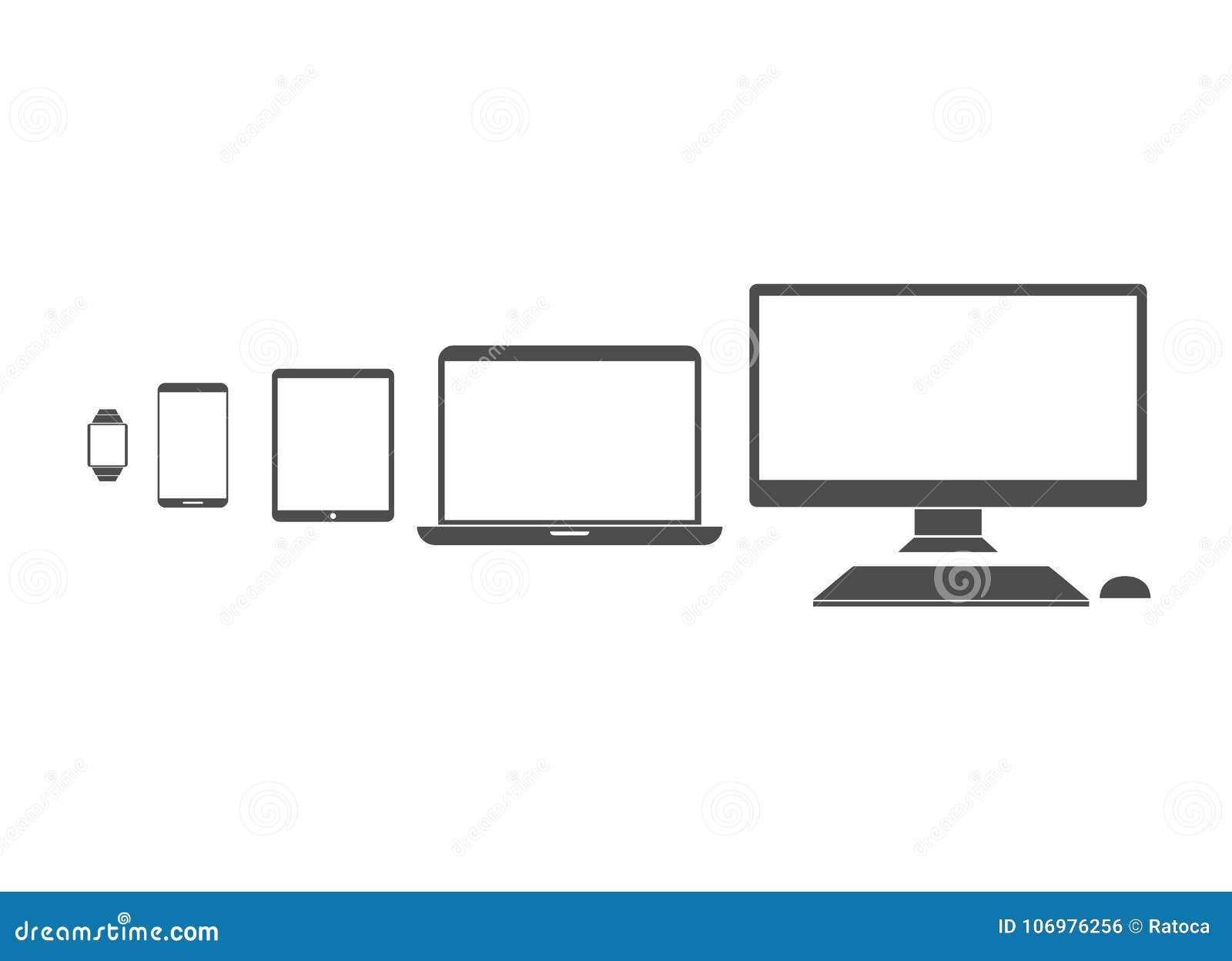 Computer elements design stock vector. Illustration of creative - 106976256