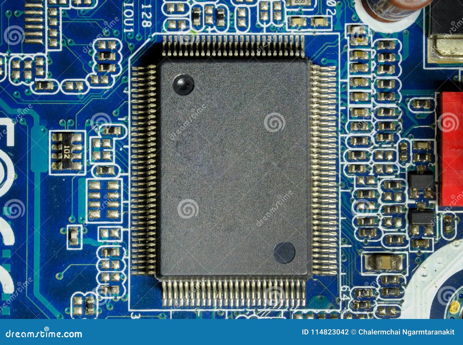 Computer Elettronico Del Chip: Circuiti Integrati Sulla Scheda Madre ...