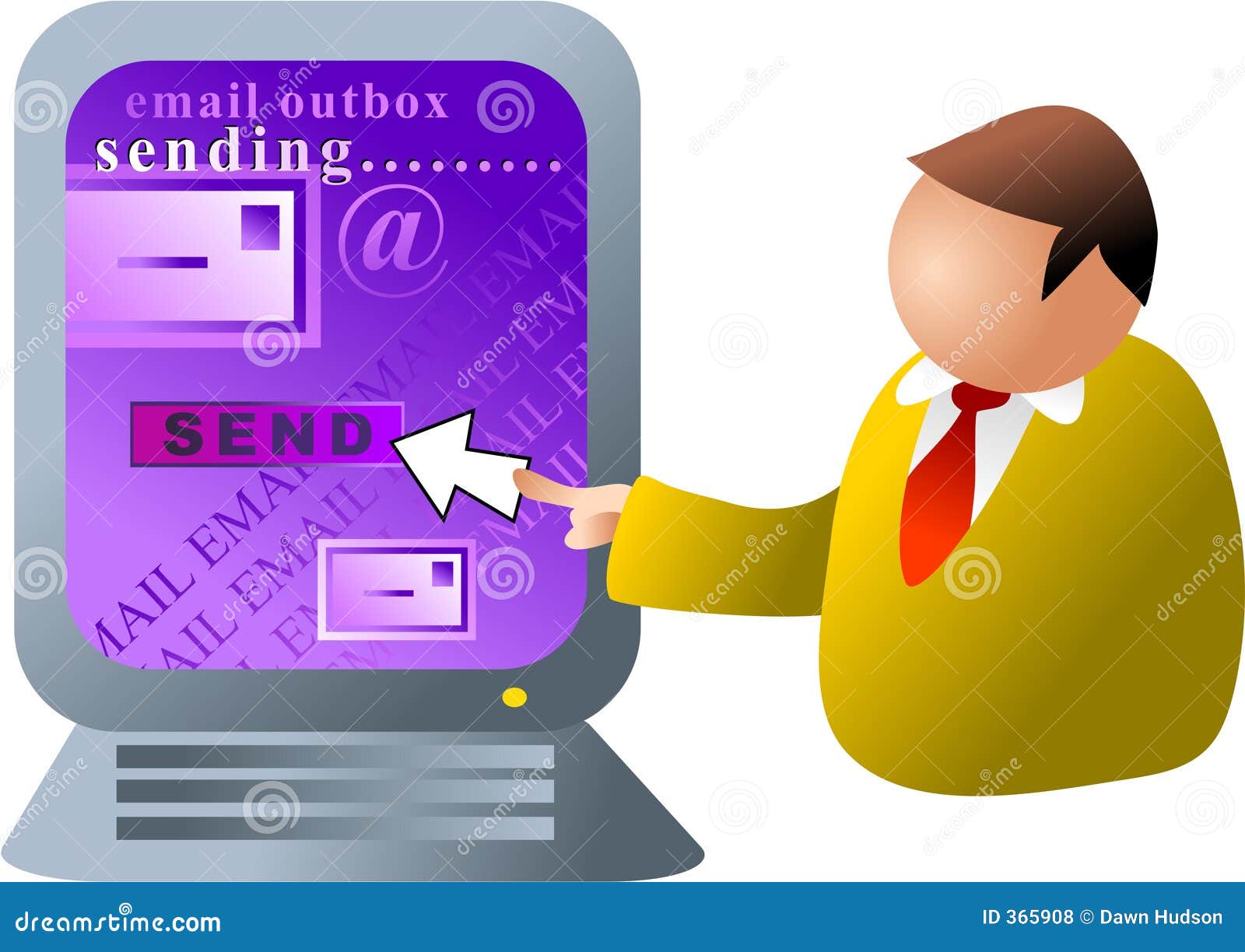 Sending Email Clipart