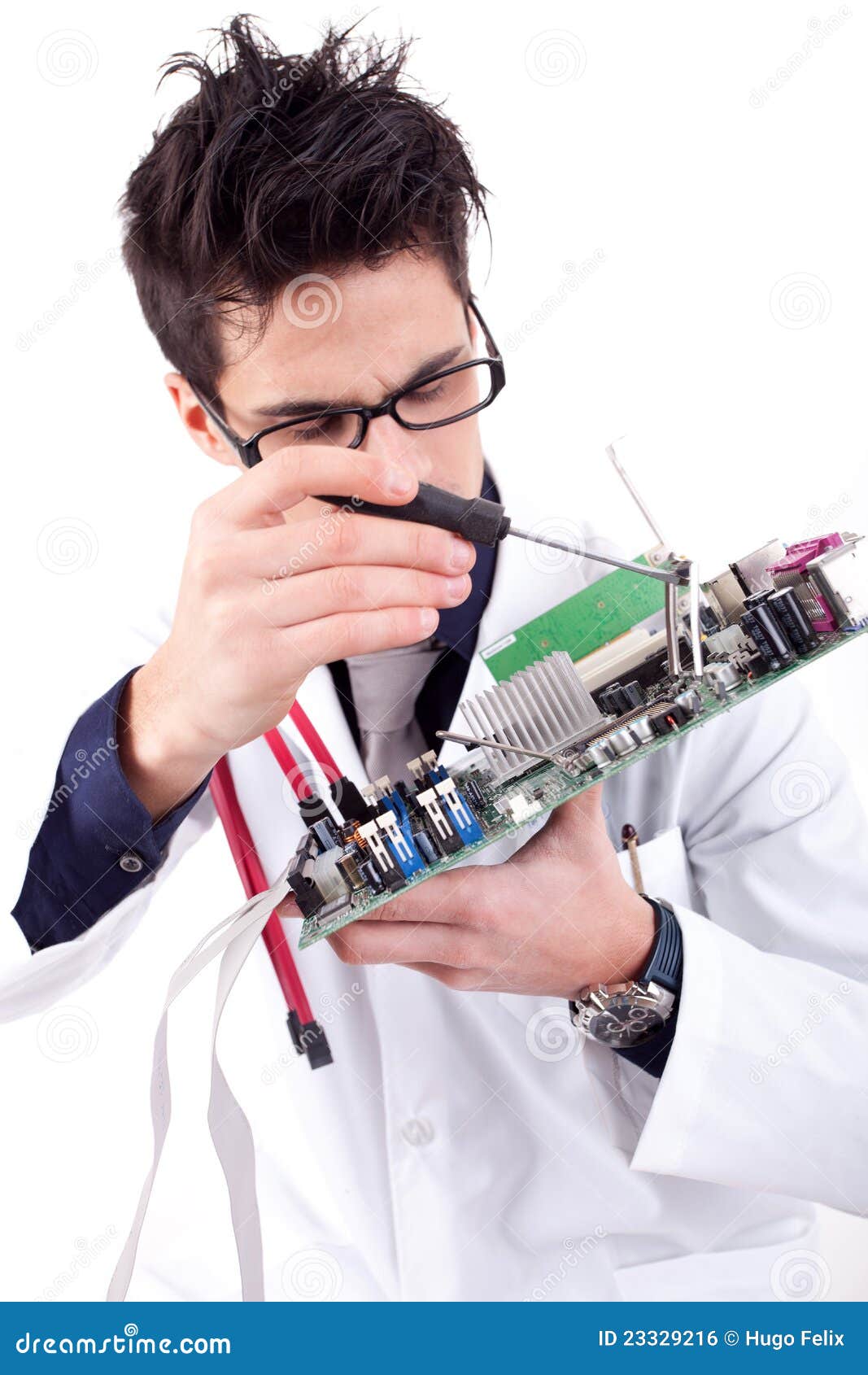 Computer Engineer stock photo. Image of closeup, board - 23329216