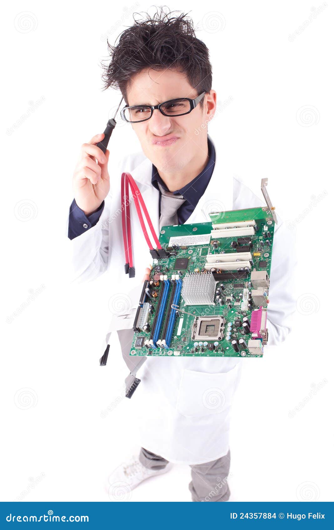 Computer engineer stock photo. Image of exam, electronic - 24357884