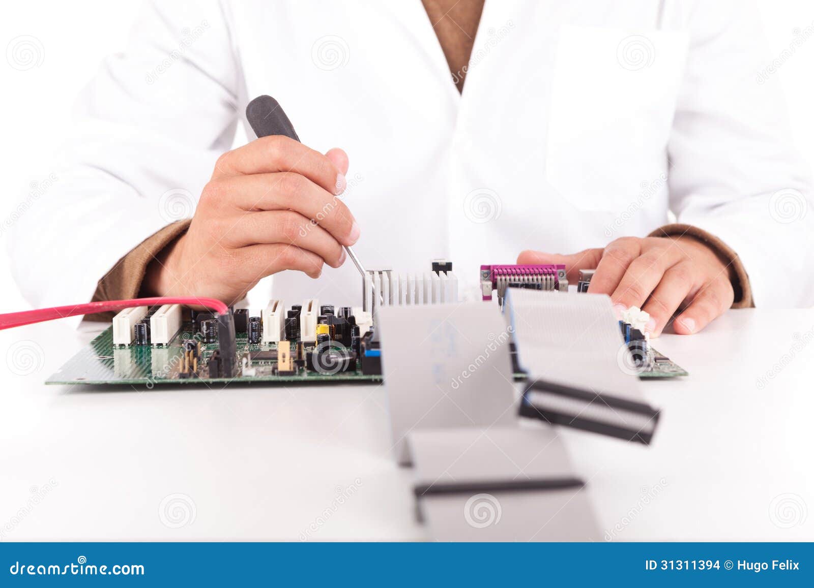 Computer engineer stock photo. Image of install, assembly - 31311394