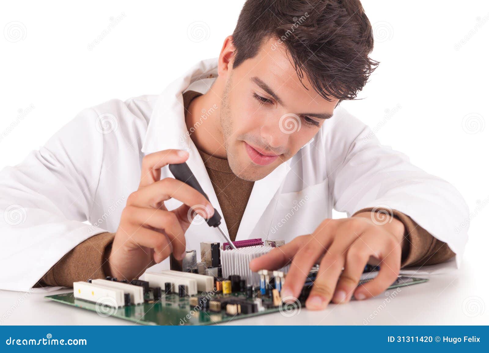 Computer engineer stock photo. Image of data, power, electronic - 31311420