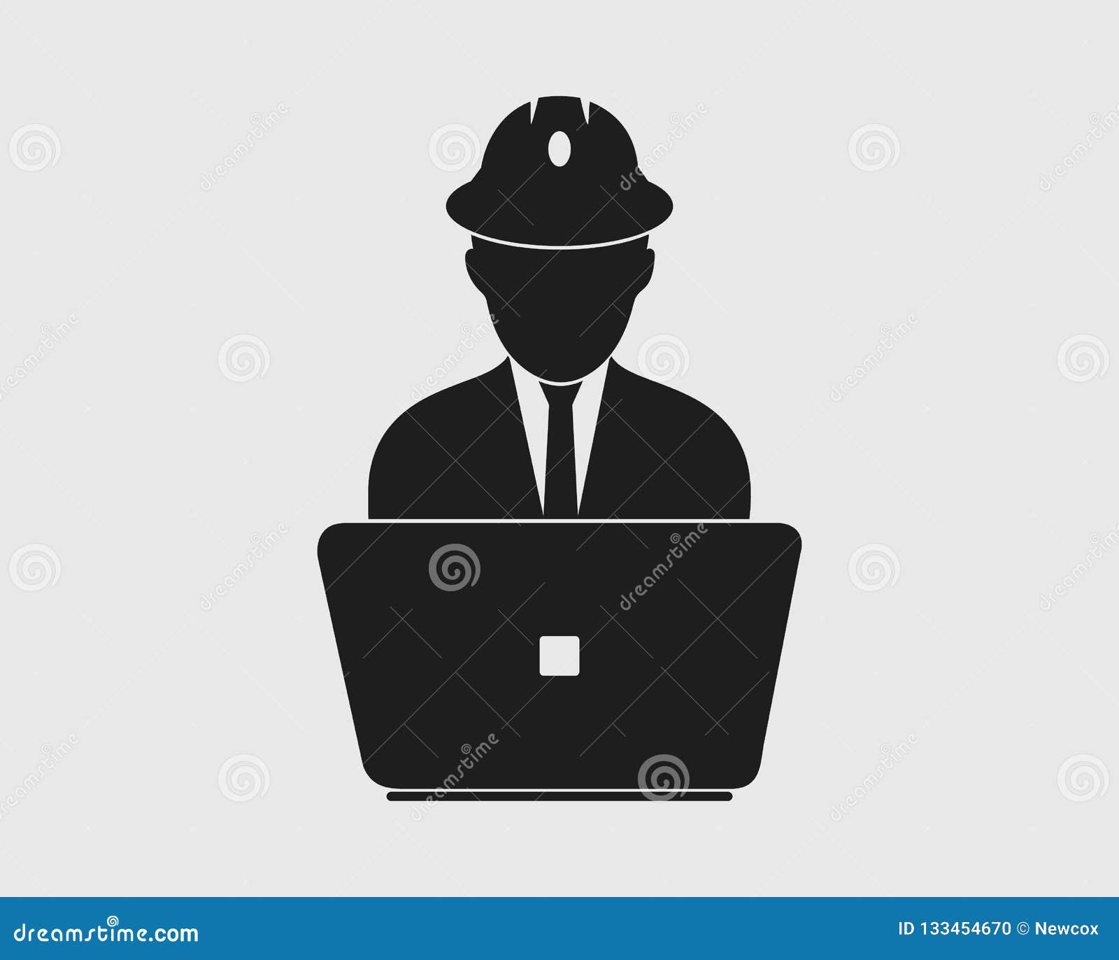 Engineer Icon Vector Isolated On White Background, Engineer Sign ...