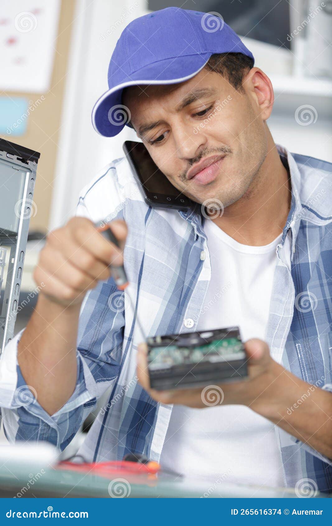 Computer Engineer Repairing Broken Desktop Stock Photo - Image of ...