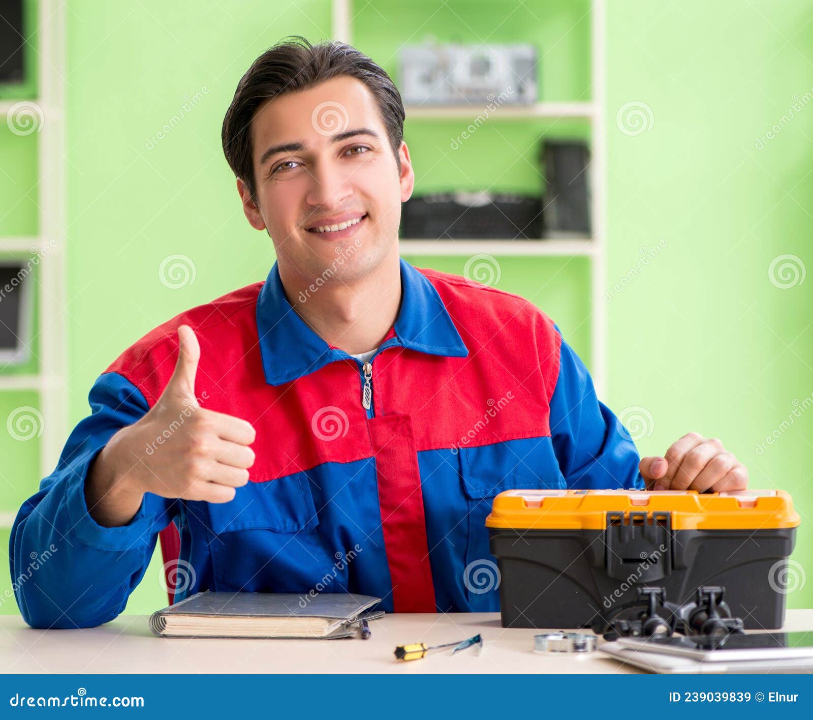 Computer Engineer Repairing Broken Desktop Stock Image - Image of hard ...