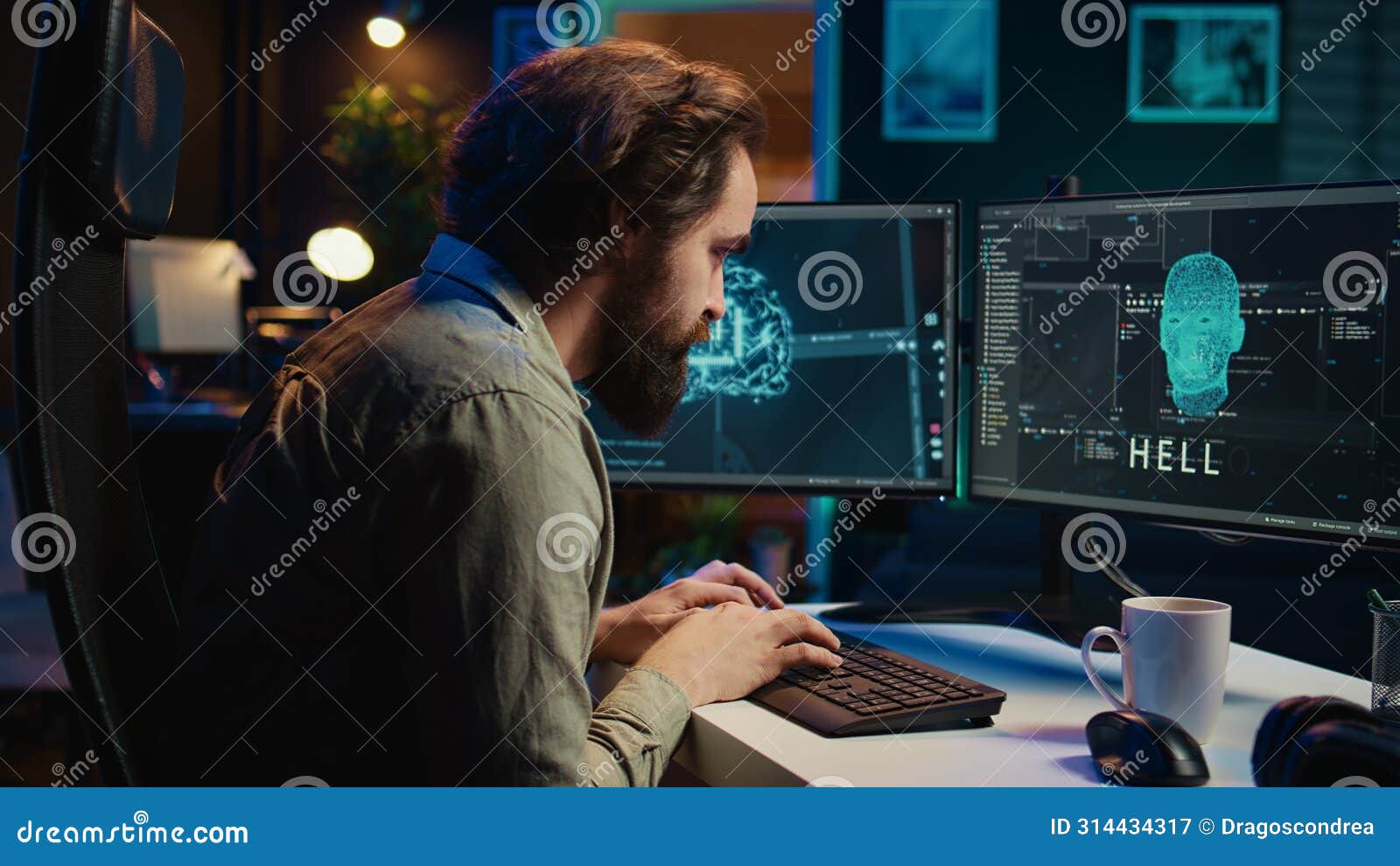 Developer Programming Complex AI, Surprised after it Gains Sentience ...