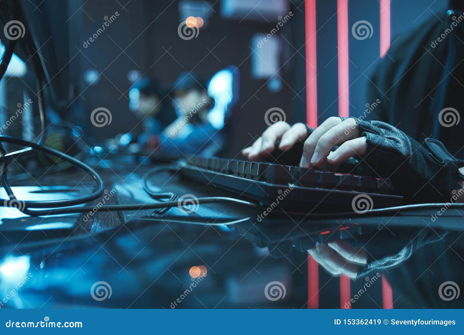 Computer engineer at work stock image. Image of cybersport - 153362419