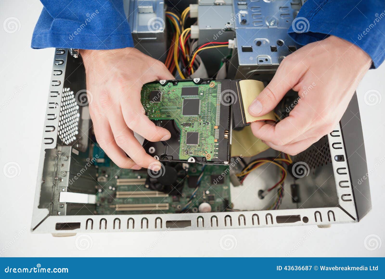 Computer Engineer Working on Broken Cpu Stock Image - Image of computer ...