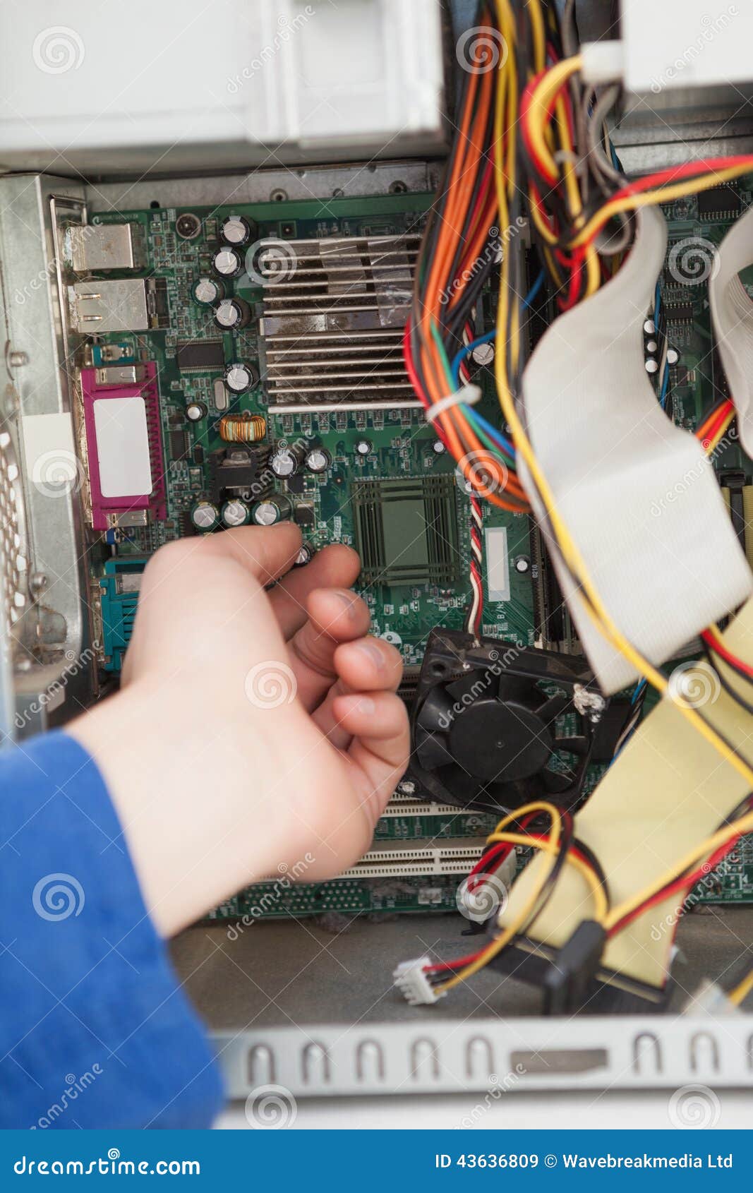 Computer Engineer Working on Broken Cpu Stock Image - Image of support ...