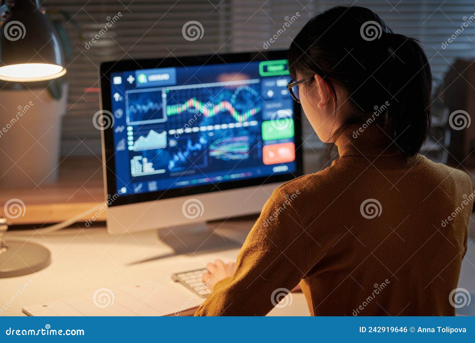 Computer Engineer Working at Office during Deadline Stock Photo - Image ...