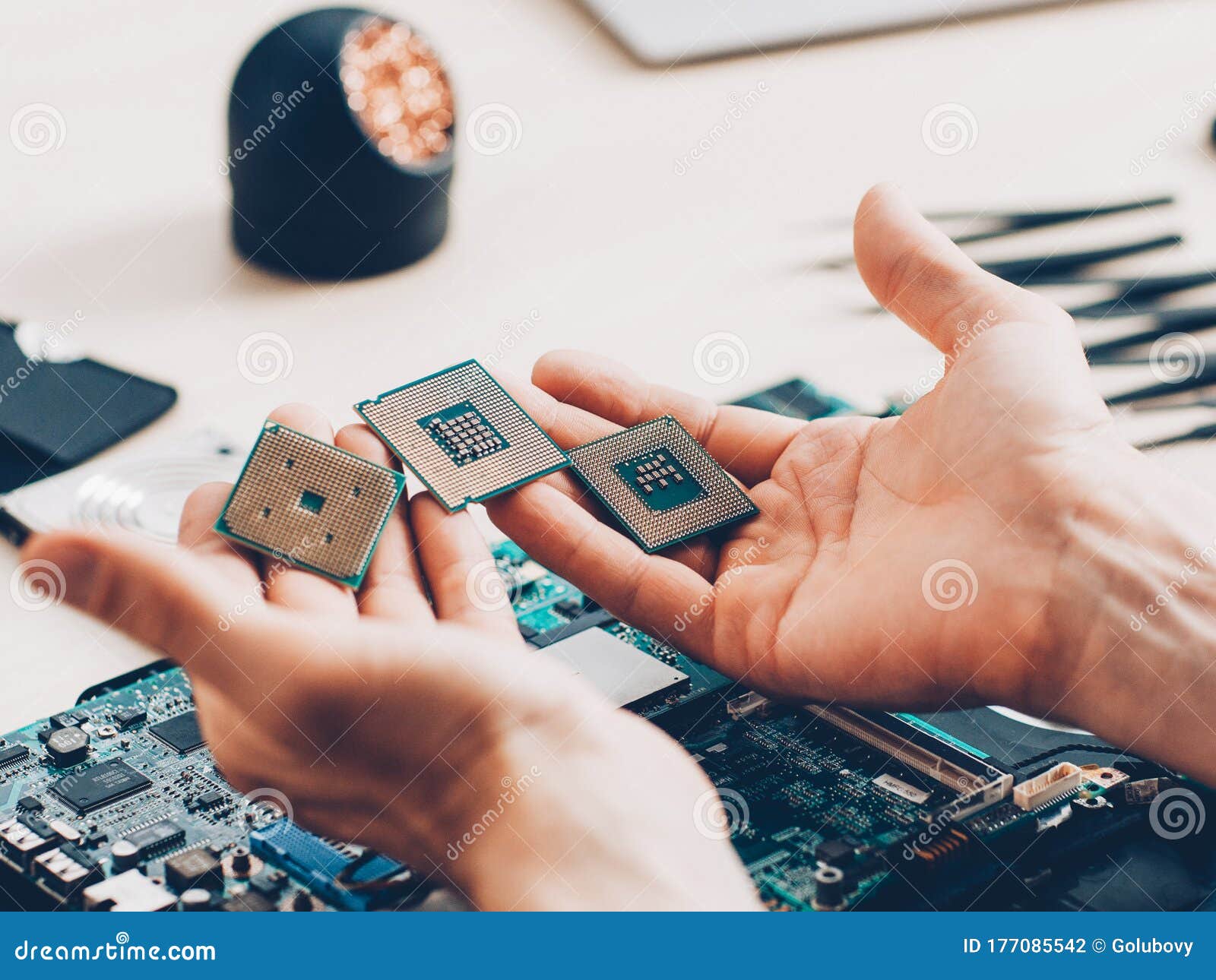 Computer Engineering Class Geek Student Learning Stock Image ...